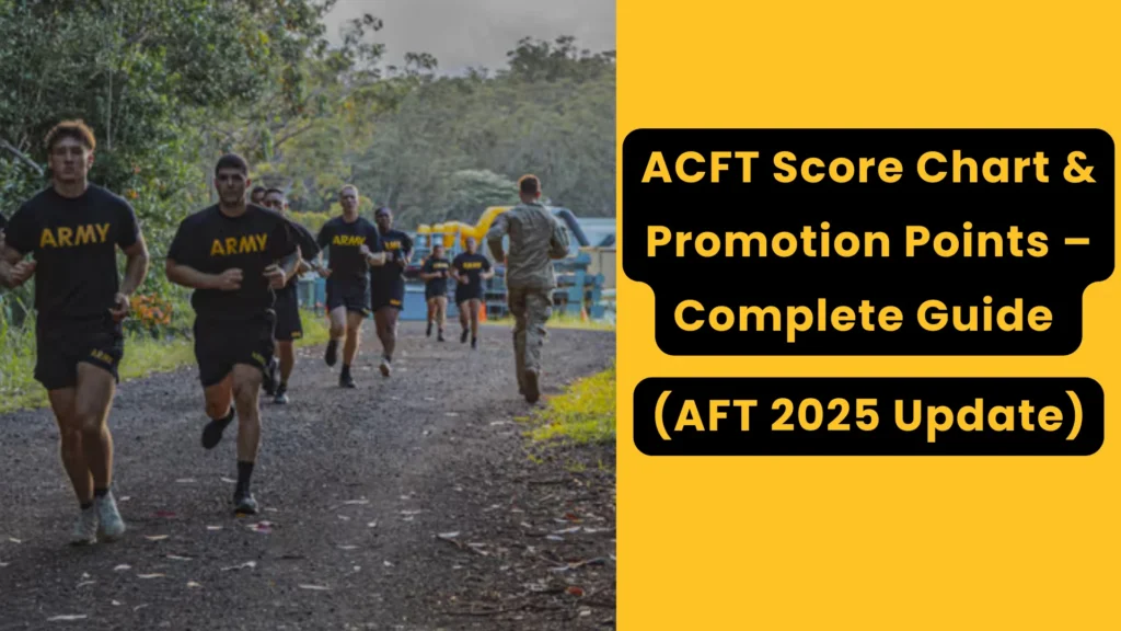 ACFT Score Chart & Promotion Points – Complete Guide